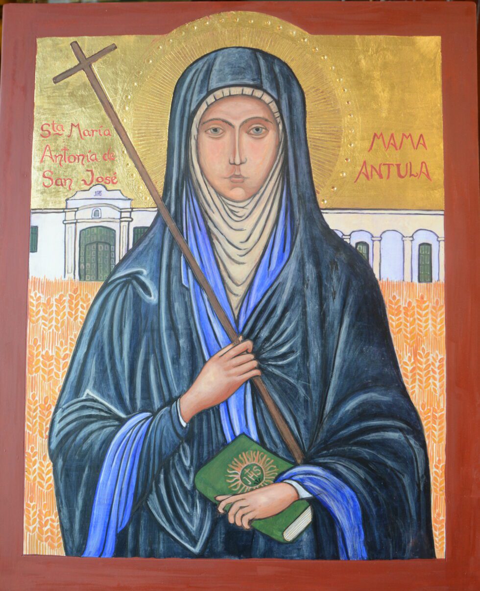El P. Eduardo escribió el primer ícono de “Mama Antula” - Fundación La ...
